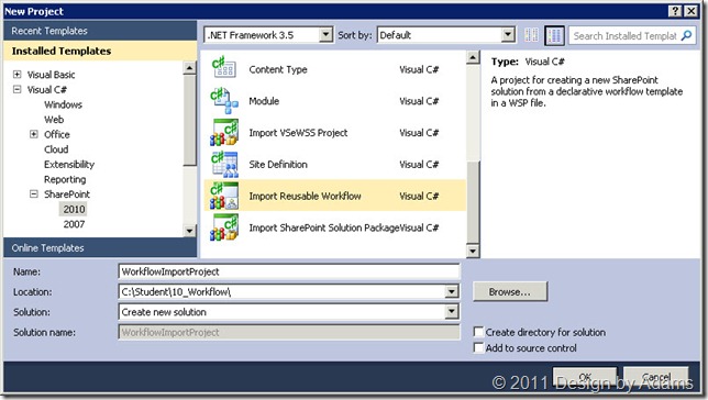 遺忘技術的角落: How to Import SharePoint 2010 Workflow from SharePoint Designer 2010 to Visual Studio ...